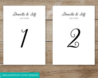 4 x 6 table numbers | Etsy