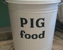 Pig food container, pig food storage, Juliana pig food container, mini ...