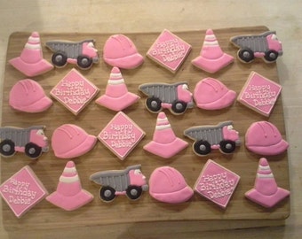 Unique construction cookies related items | Etsy