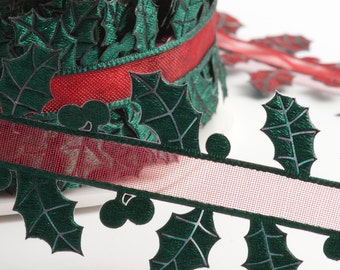 Holly ribbon | Etsy