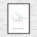 Berlin Metro Map Transit Map Subway Map Subway Poster Art