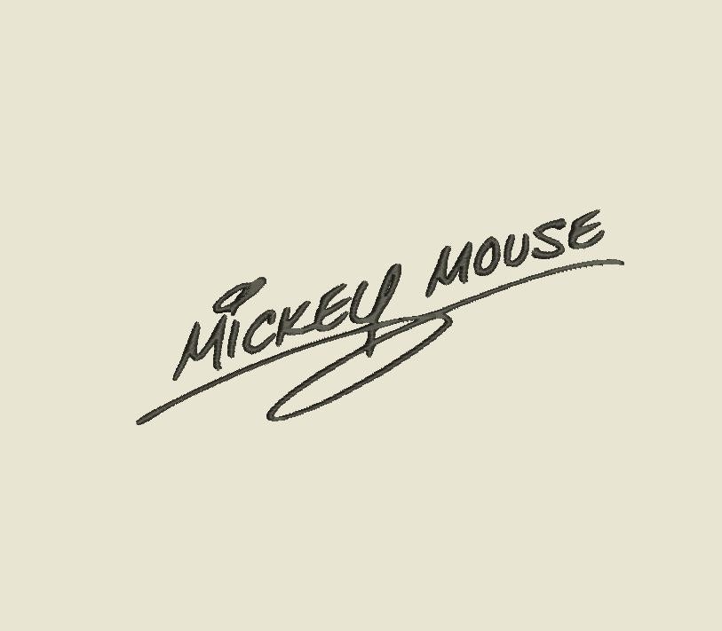 Mickey Mouse Signature