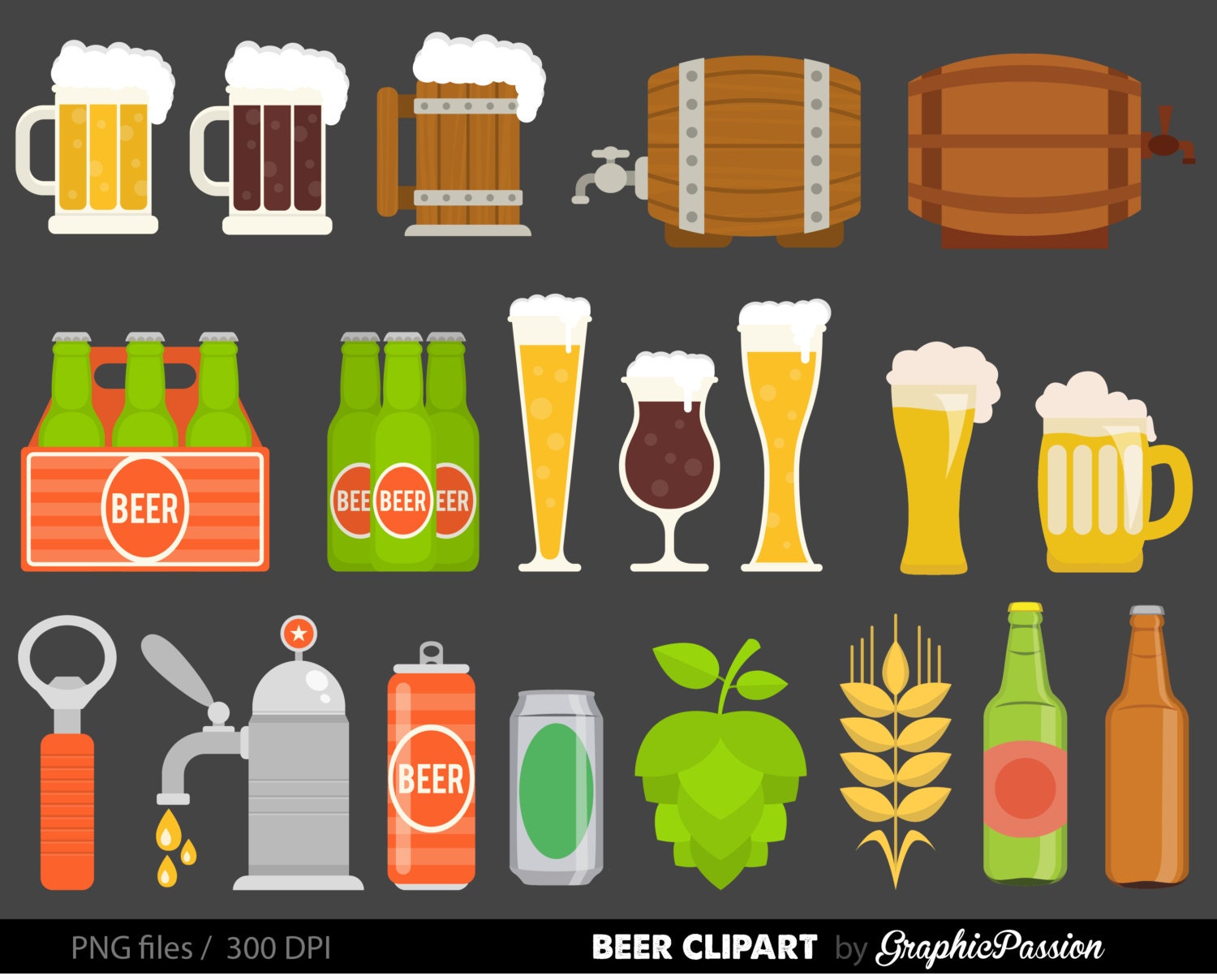 Beer Clip Art Graphics Drinks Clipart Scrapbook Beer Bottle