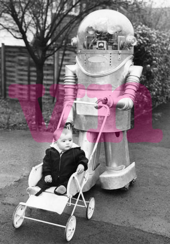 Vintage Early 1900s Odd Strange Photo Image Mr. Roboto Chores | Vintage ...