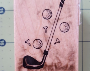 Golf ball stamp | Etsy