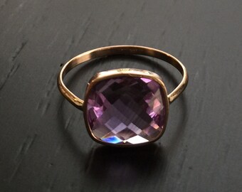 Rose cut amethyst | Etsy