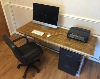 Reclaimed wood desk | Etsy