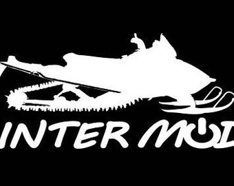 Snowmobile decal | Etsy