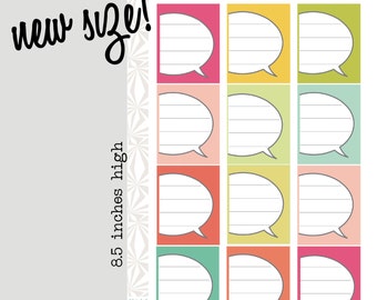 Text bubble stickers | Etsy