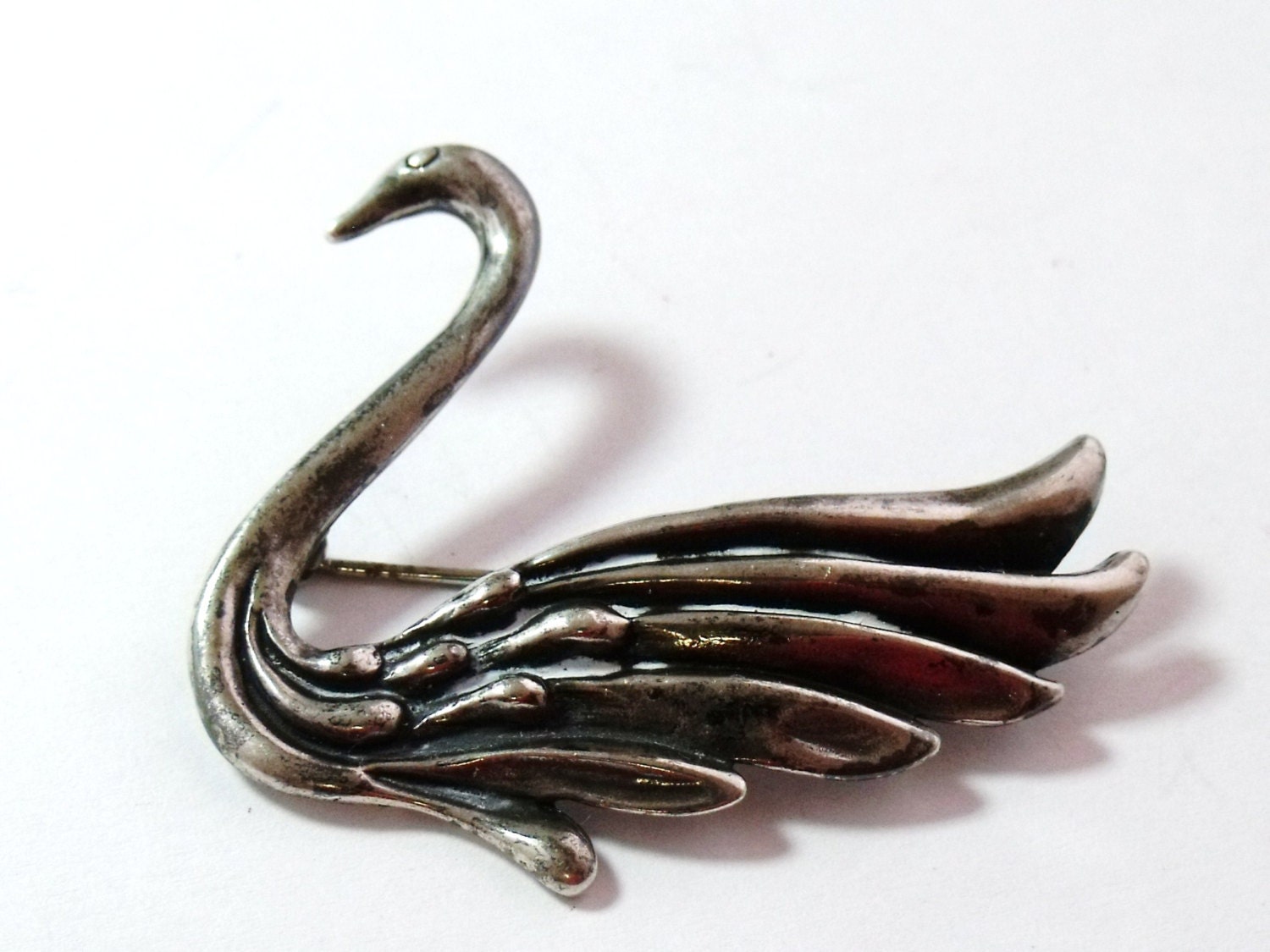Vintage Swan Brooch Art Deco Sterling .925 Hallmarked 12 Grams Classy ...