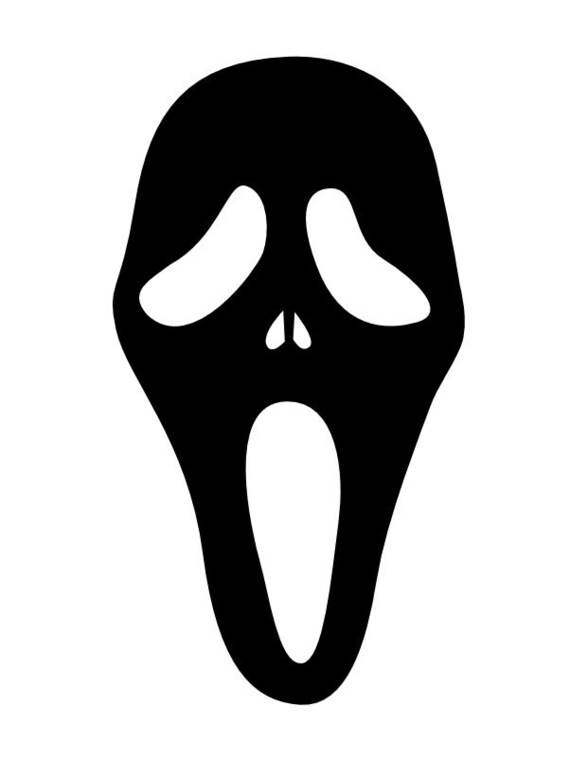 Items Similar To Scream Mask Halloween Decals Stickers On Etsy