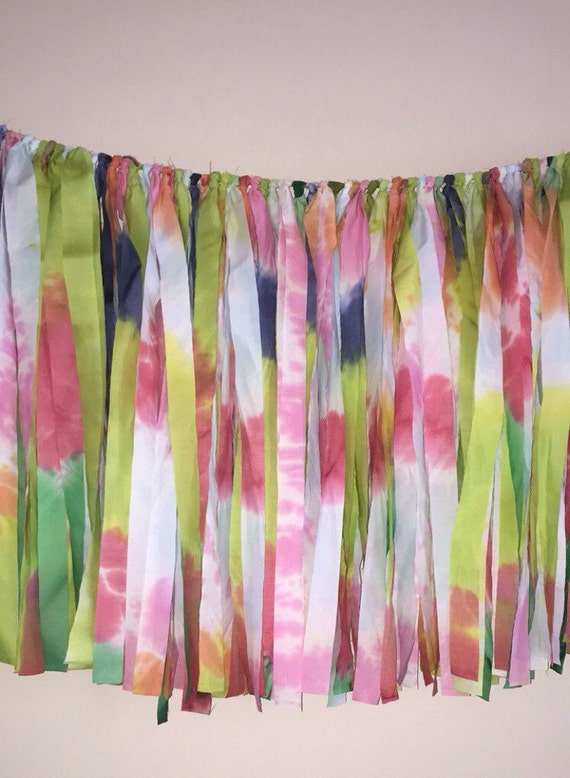 Items similar to Tie-dyed Fabric Banner on Etsy