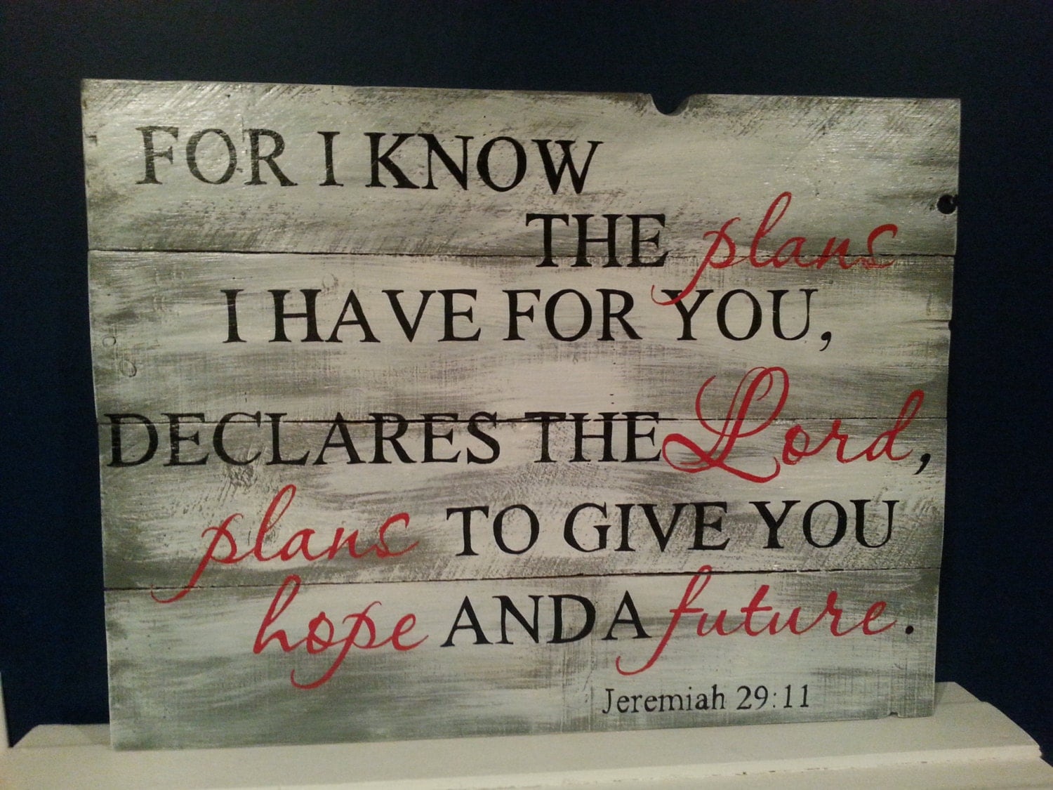 For I know the plans I have for you