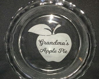 Pi Symbol Easy Grab Glass Pyrex Pie Plate by LeeLeeMadeMe on Etsy