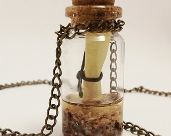 Treasure map bottle | Etsy