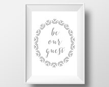 Popular items for be our guest print on Etsy