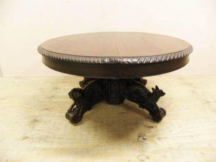 French Coffee Table Classic Antique Hunting Style Renaissance Four ...