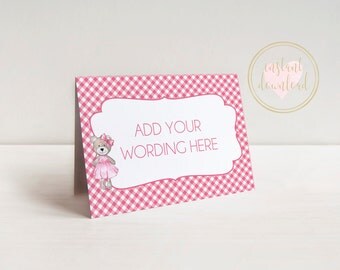 Teddy bear card | Etsy