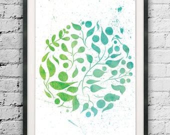 Watercolor mandala | Etsy