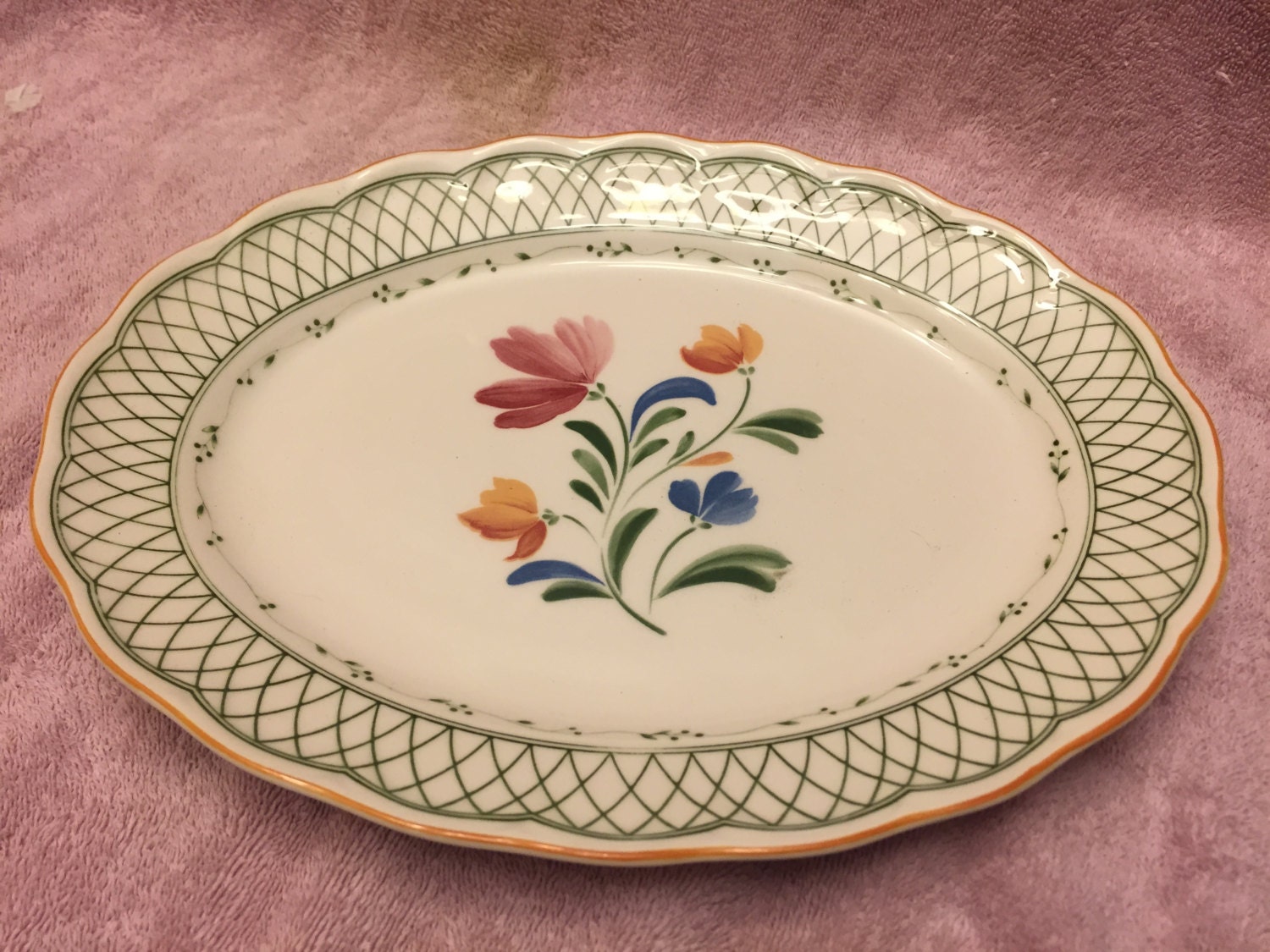 Nikko Provincial Designs Hampton 12″ Oval platter – Haute Juice