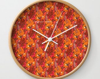 Boho wall clock | Etsy