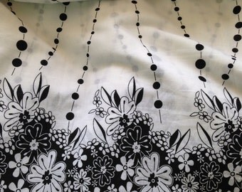 Border print fabric | Etsy