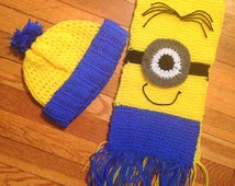 Popular items for minion scarf on Etsy