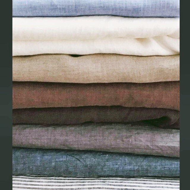 Pure European linen textiles hand tailored for you by Linenbeeshop