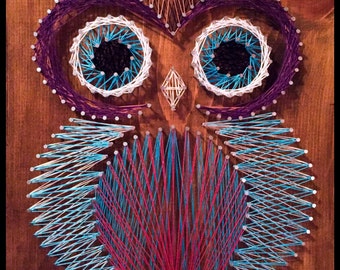 Owl string art | Etsy