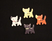 Popular items for cat buttons on Etsy