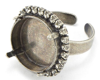 Empty ring settings | Etsy