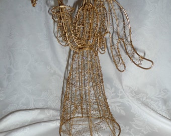 Wire angel sculpture | Etsy