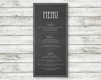 Script font menu | Etsy