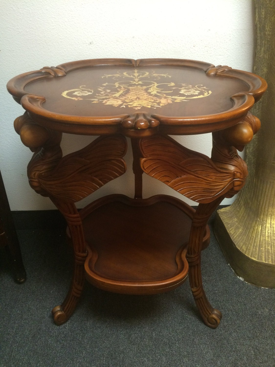 Beautiful Carved “Dragonfly” Entry Table – Haute Juice