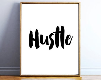 Hustle poster | Etsy