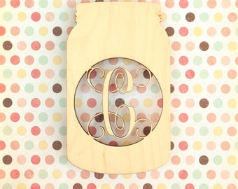 Wooden Antler Monogram Letter C for Wall by TheMonogramCorner