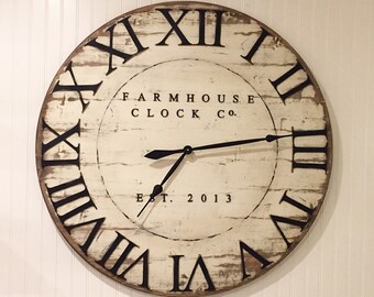Farmhouse clock | Etsy