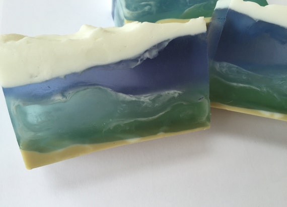 Ocean Soap Wave Soap Beach Soap Handcrafted By Bggsoap On Etsy