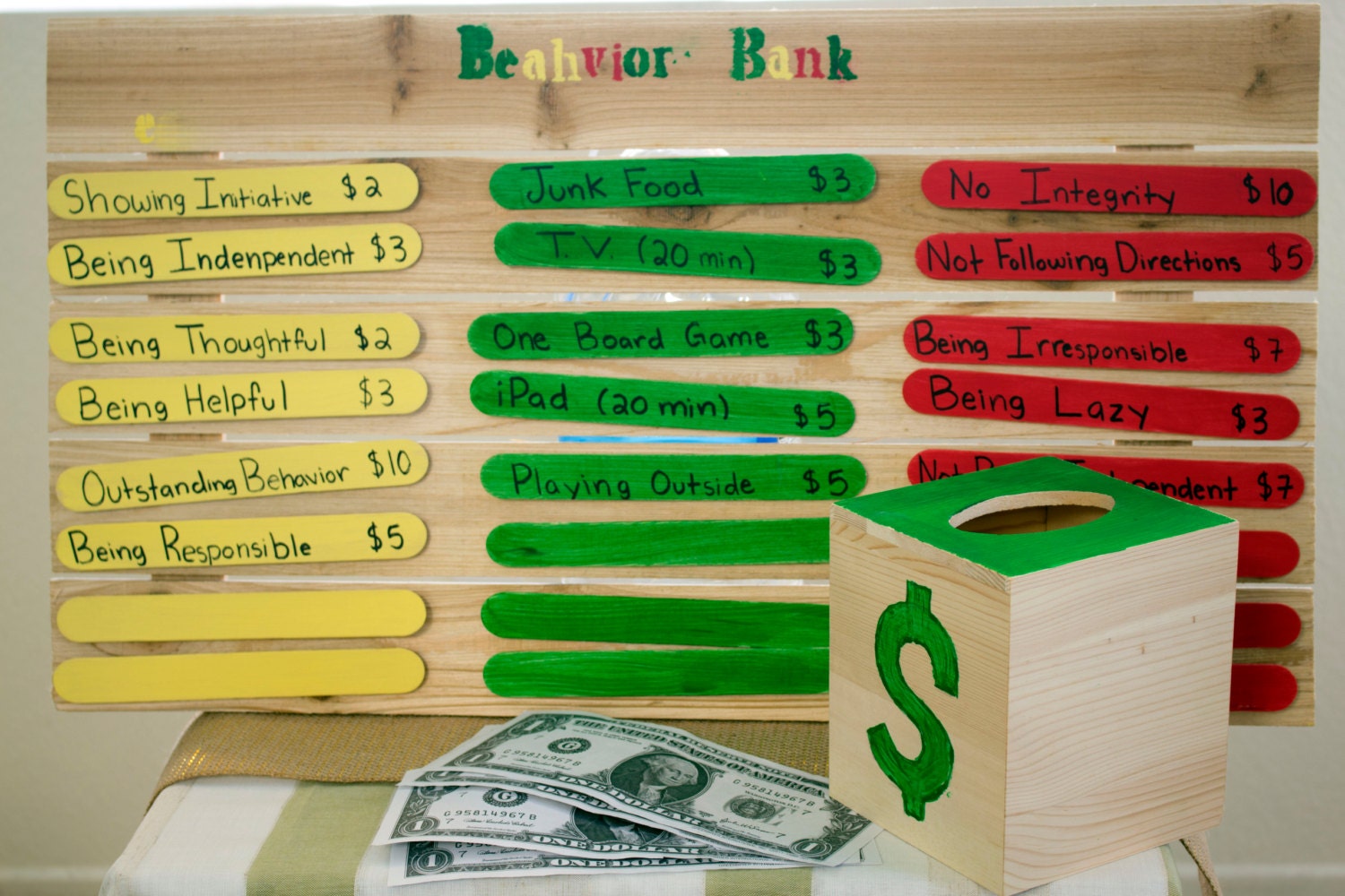 Behavior Bank Chore Chart Discipline System