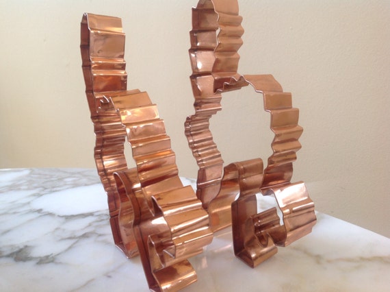 Vintage Copper Cookie Cutters Old River Road Copper Cookie