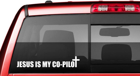 JESUS Is My Co-Pilot Die Cut Decal Sticker 1.5X by HotTopicDecals