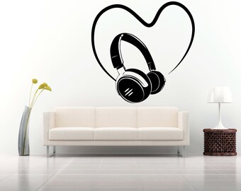 Headphone decal | Etsy