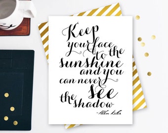 Helen keller quote | Etsy