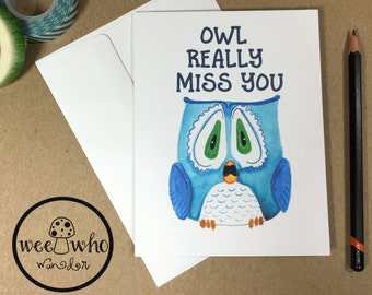 Owl miss you | Etsy