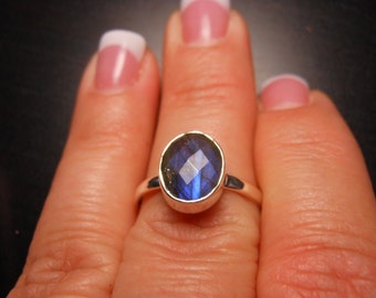 Labradorite ring | Etsy