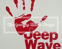 Unique jeep wave sticker related items | Etsy