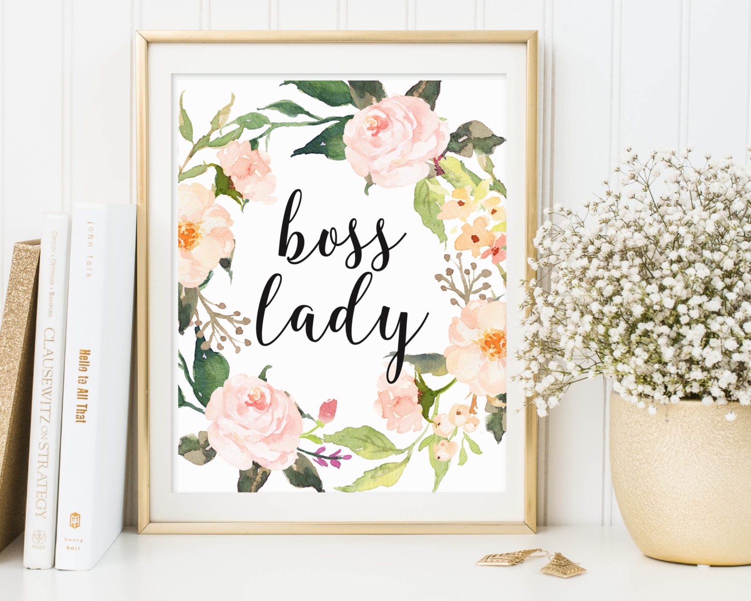 Boss Lady Printable Boss Lady Wall Art Boss Lady Print