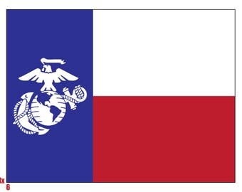 Texas marine corps | Etsy