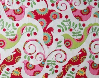 Unique bird fabric related items | Etsy