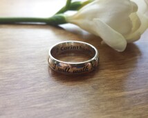 Unique bible verse ring related items | Etsy